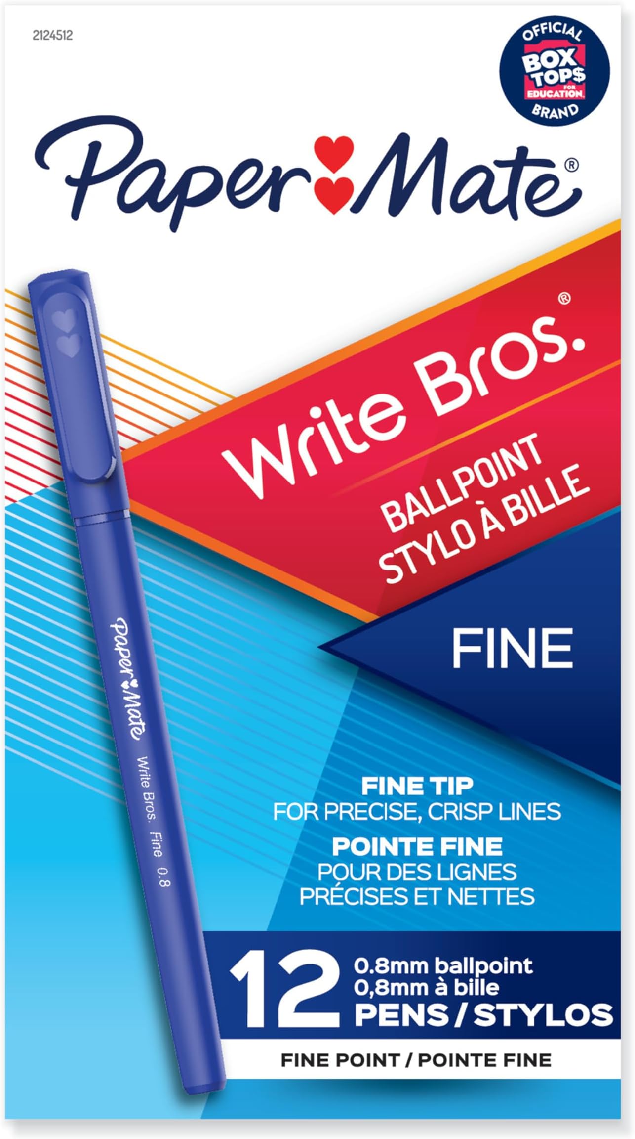 Amazon.com : Paper Mate Write Bros. Ballpoint Pen, Stick, Bold 1.2 Mm ...
