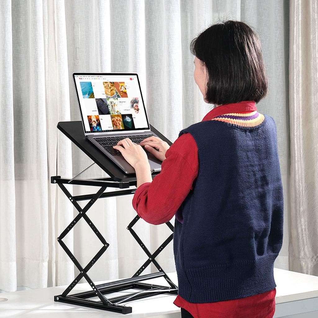 Amazon.co.jp: Monitor Desktop Stand, Stand Up Laptop Desk, Table Work ...