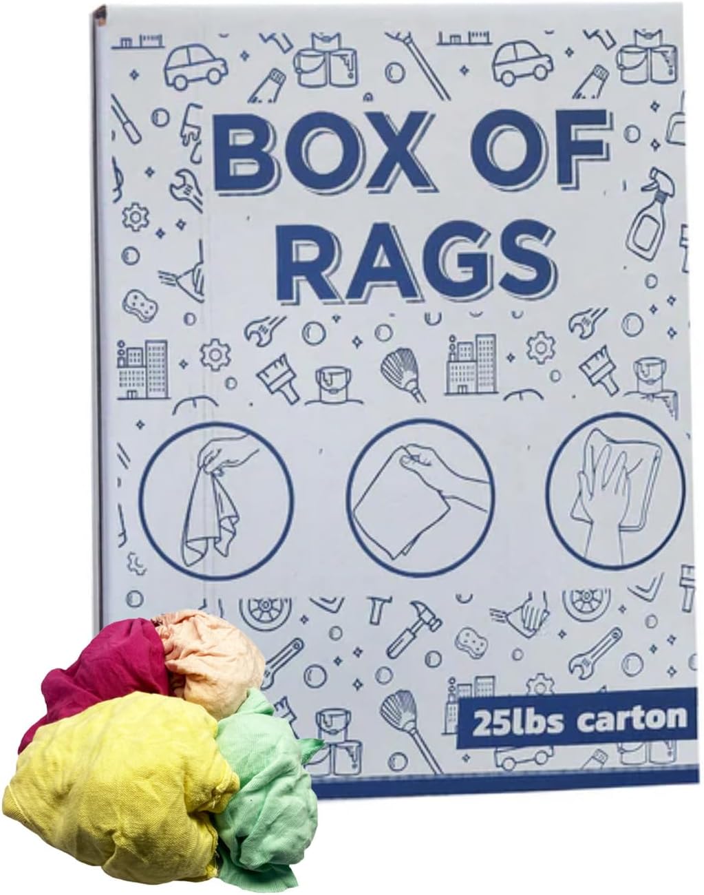 Amazon.com: SupremePlus Premium Color Knit Cleaning Rags – Shop Rags ...