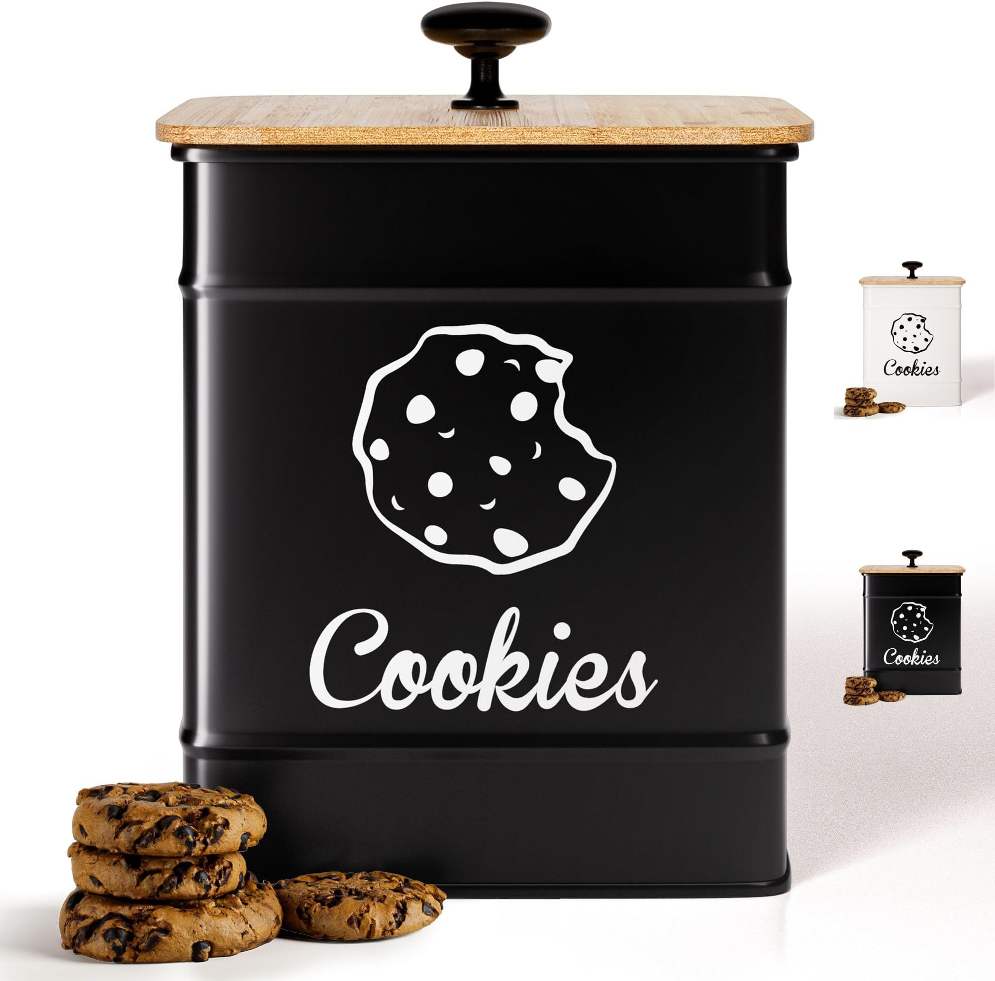 Amazon.com: Mason Jar Cookie Jar - Cookie Jar with Lid for Fresh Baked ...