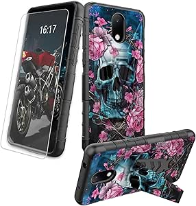 Amazon.com: BREIDMKFM for Cricket Debut Case, AT&T Calypso 2 (U319AA) Case with Tempered Glass ...