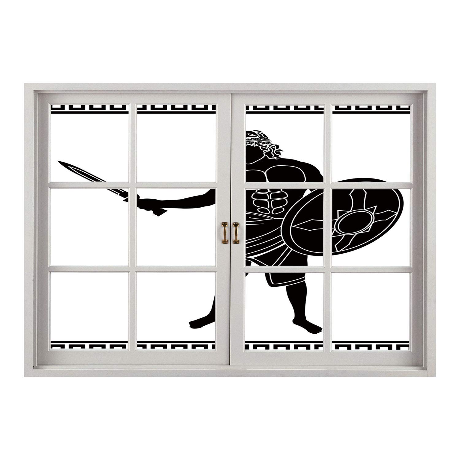 Buy SCOCICI Removable 3D Windows Frame Wall Mural Stickers/Toga Party ...
