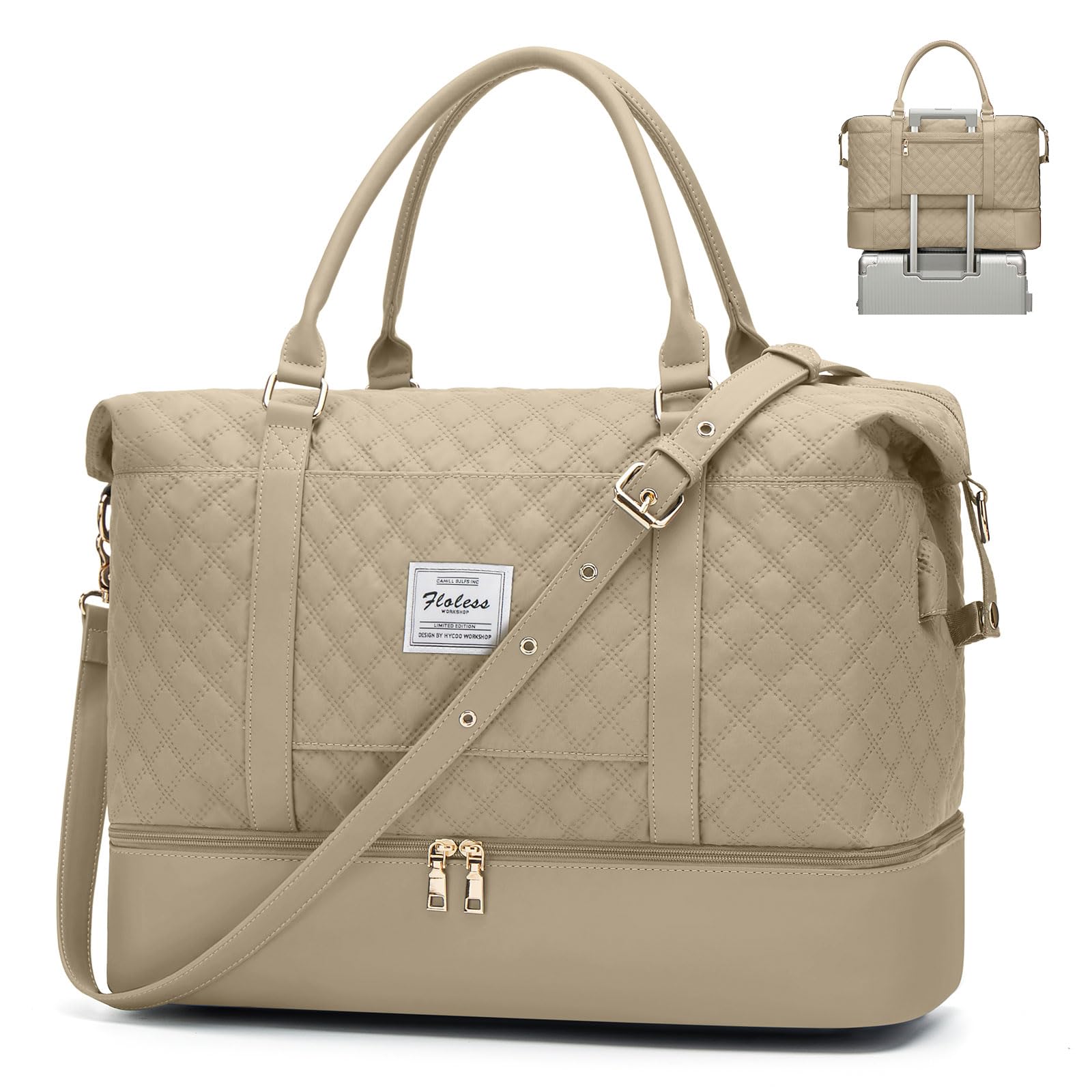 Gym Bag for Women, Carry on Weekender Overnight Bag, Travel Duffel Bags ...