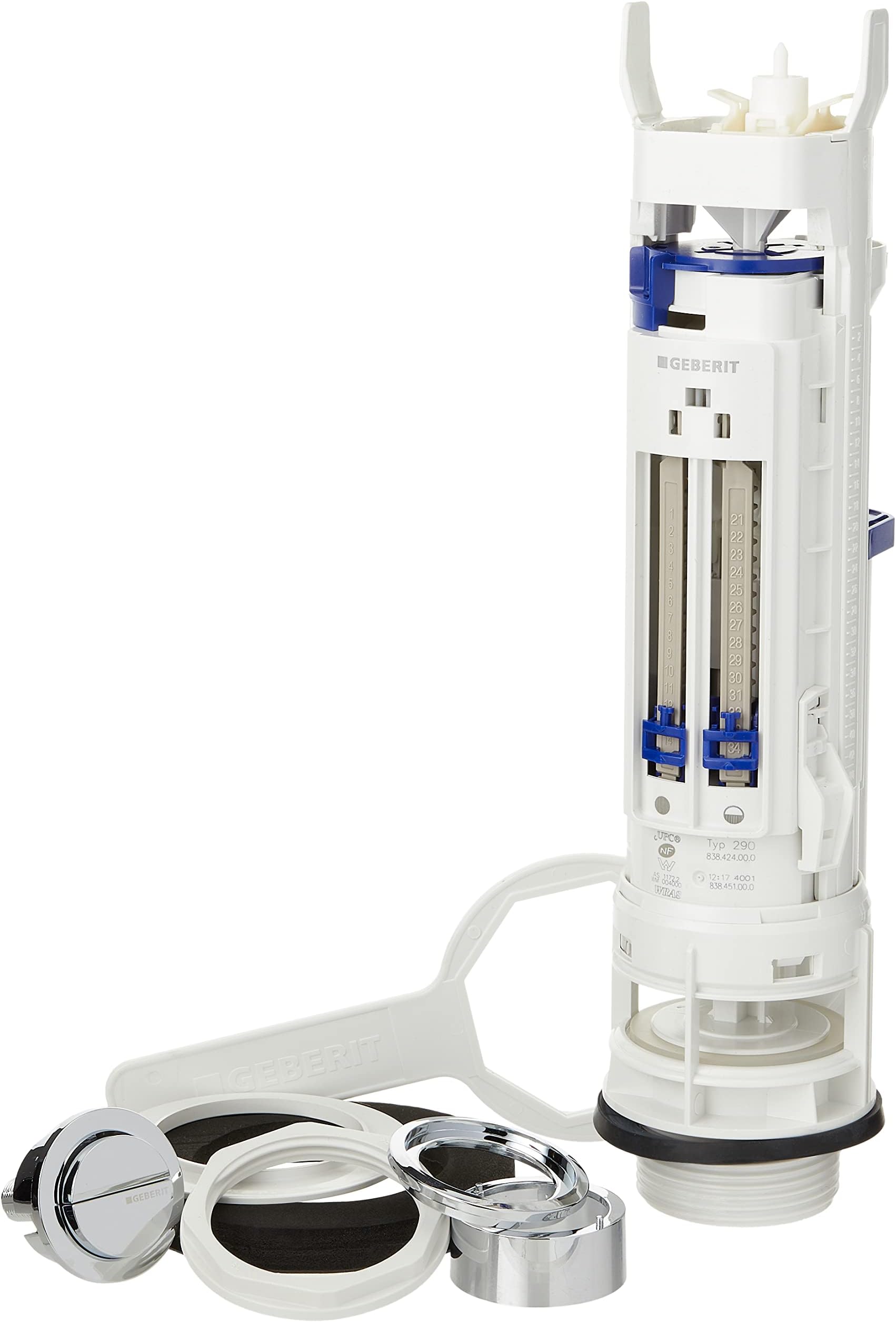 Geberit - Geberit 290 Serie Doppelentladung: helles Chrom (282.302.21.2 ...