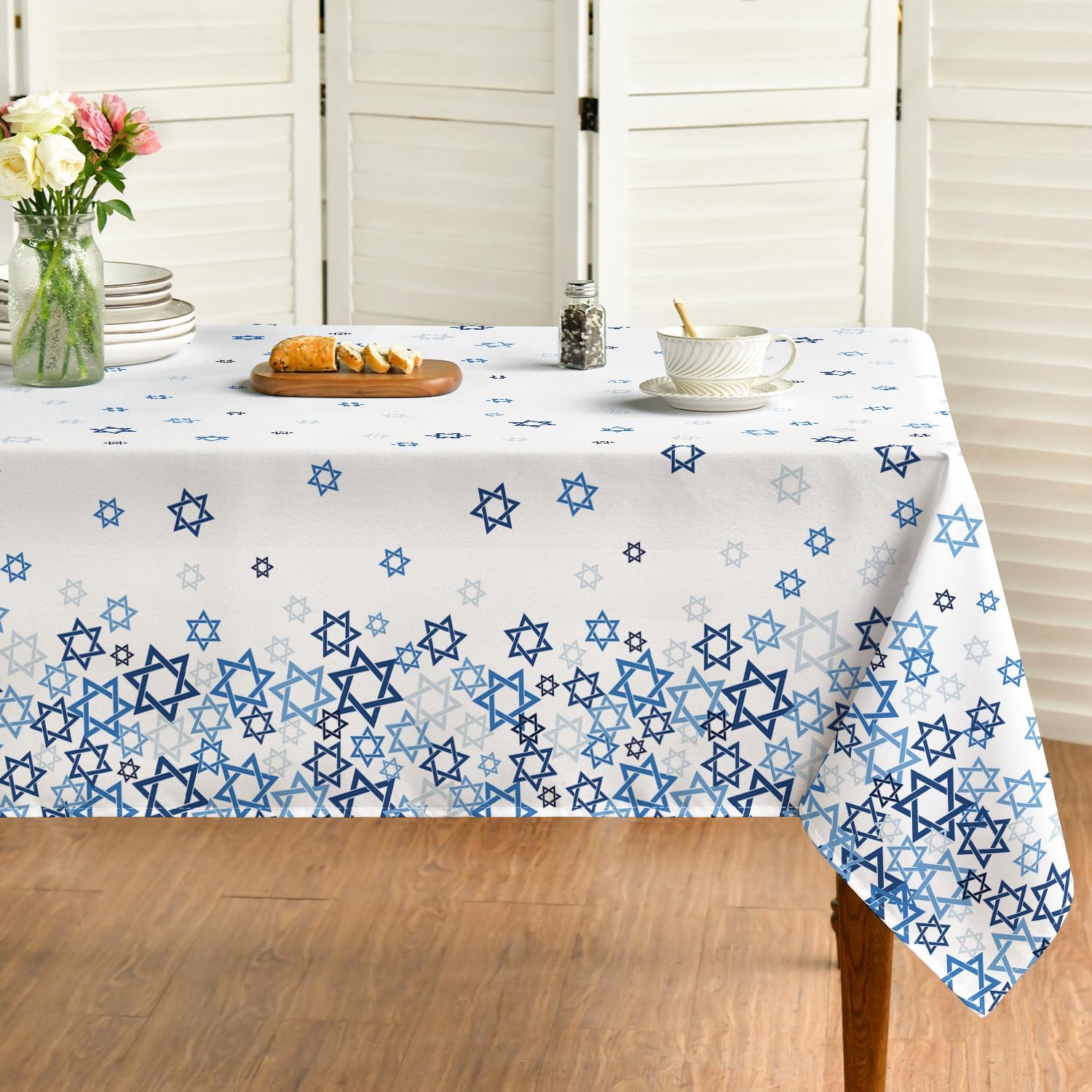 Amazon.com: Horaldaily Hanukkah Tablecloth 60×104 Inch Rectangular ...