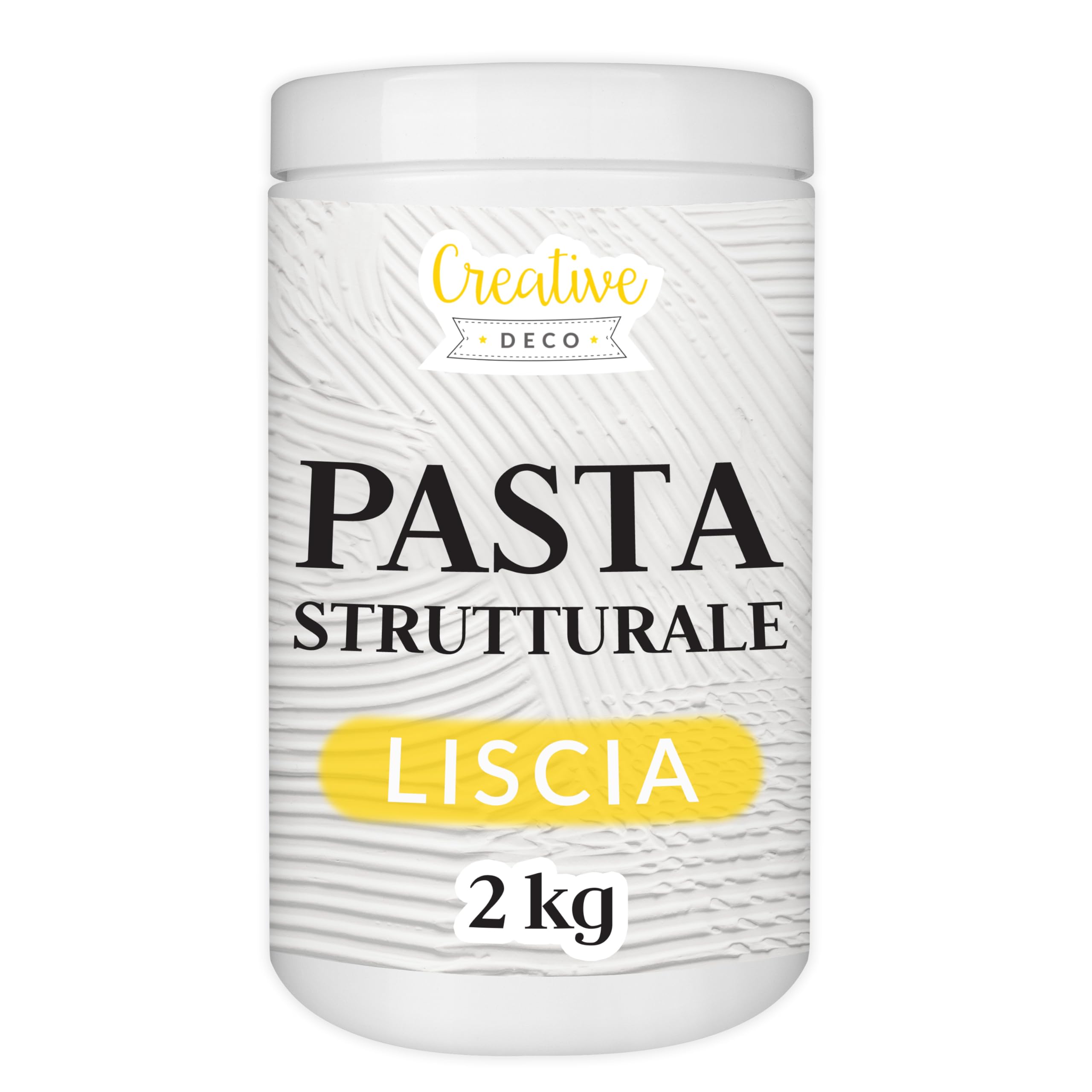 Creative Deco Pasta Strutturale Liscia 2kg Massa Bianca Pasta ...