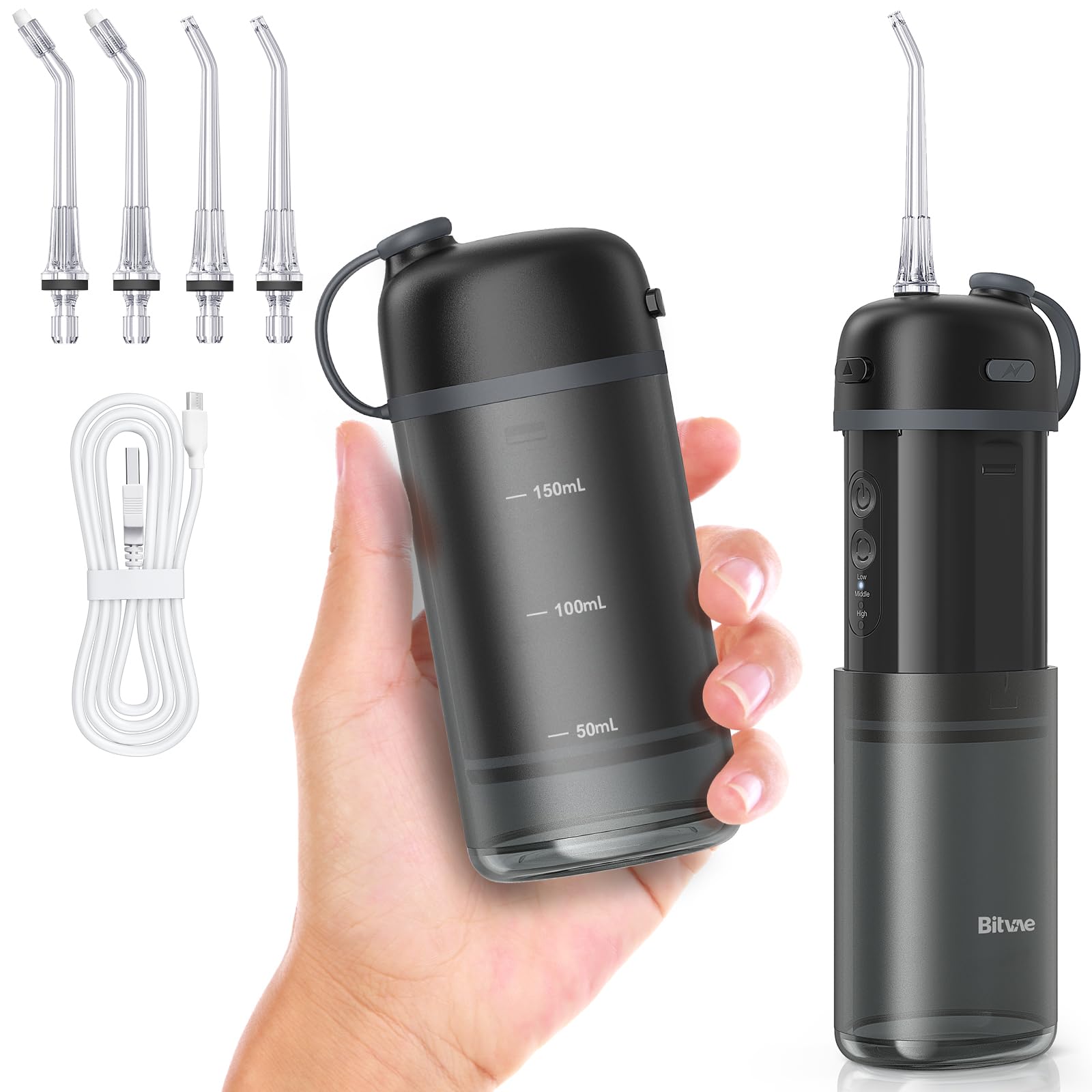 Snapklik.com : Bitvae Water Flosser For Teeth, Portable Mini Water ...
