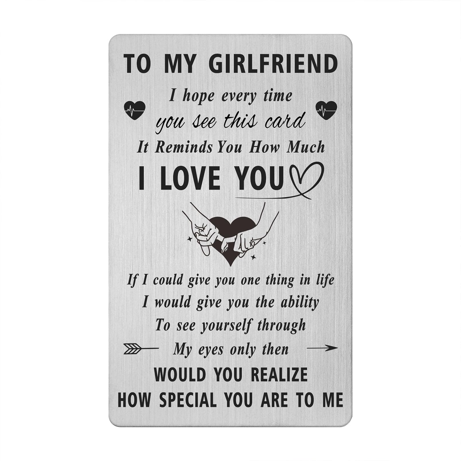 Amazon.com : Gezxin Card for Girlfriend- Happy Birthday Girlfriend Card from Boyfriend- Long ...