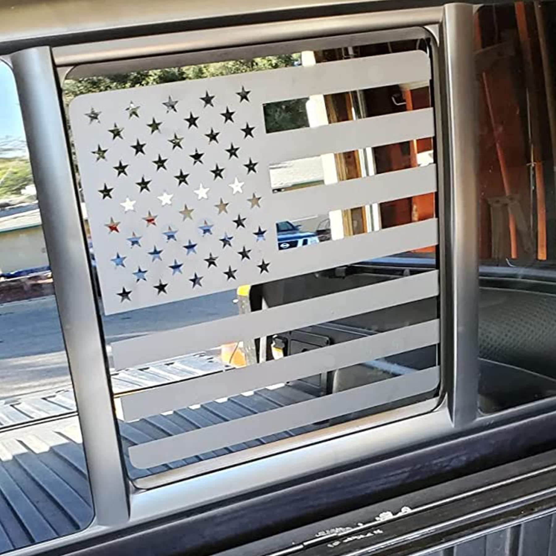 Snapklik.com : Zxiaochun Rear Middle Window American Flag Decal For ...