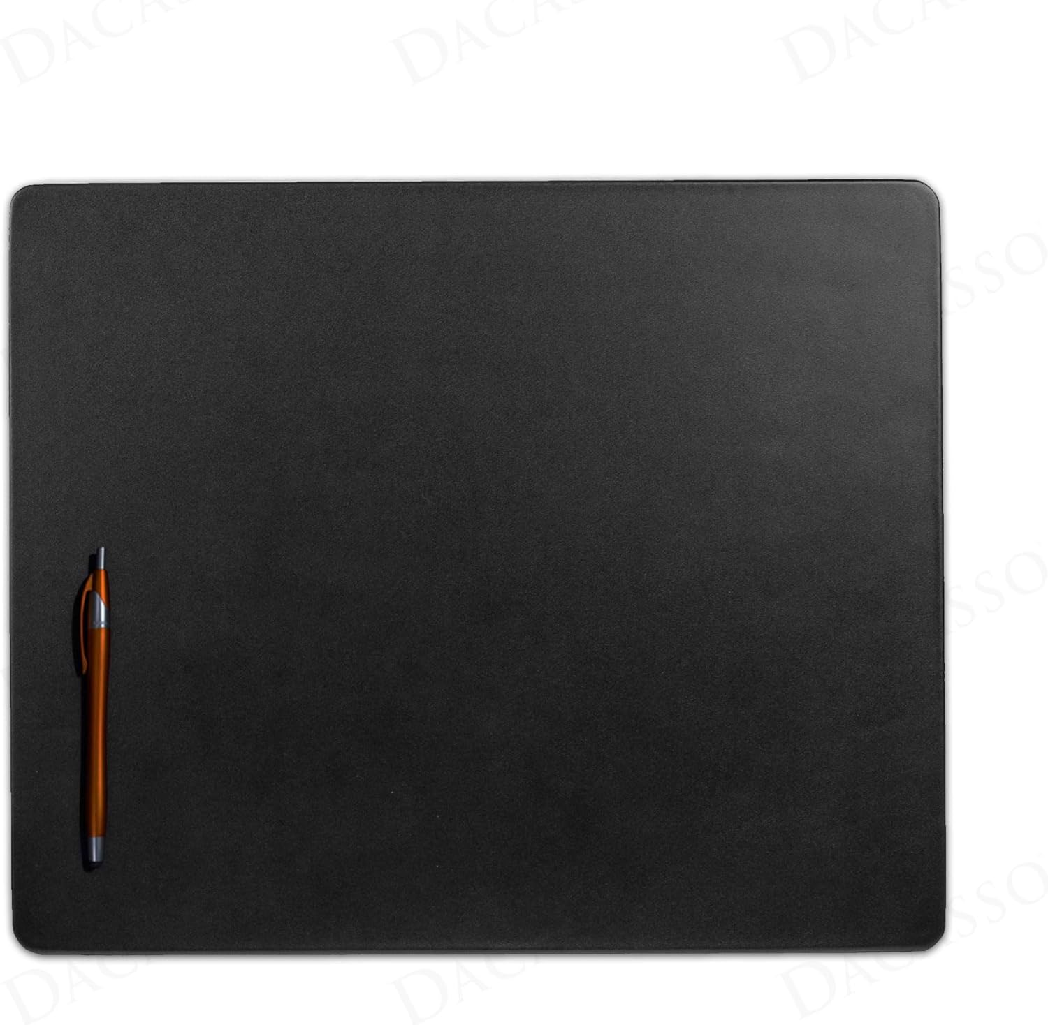 Amazon.com : Dacasso Classic Black Leather 17" x 14" Luxury Conference ...