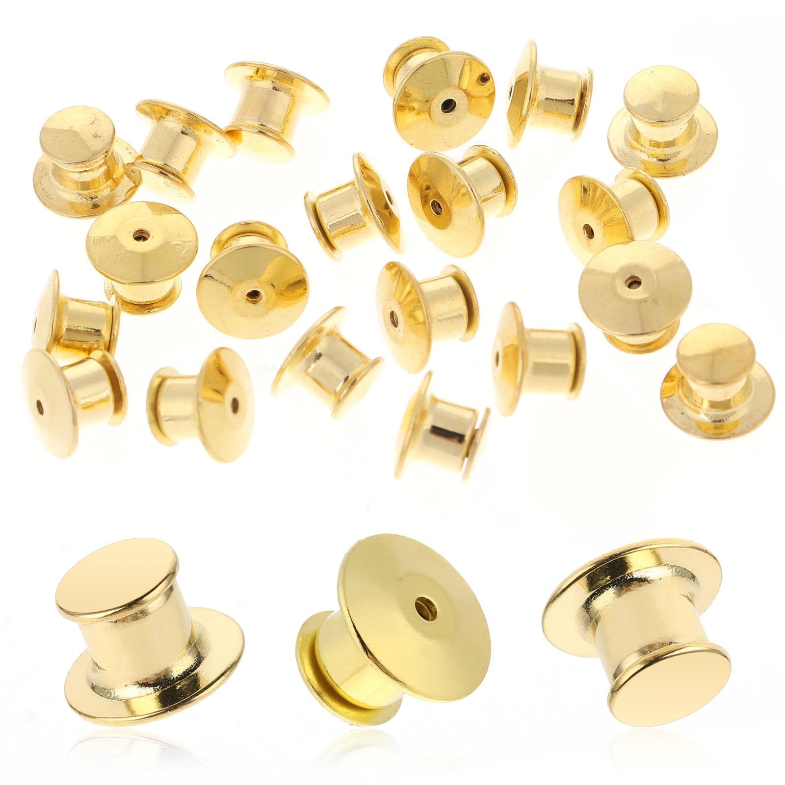 Amazon.com: 20 PCS Locking Pin Backs Metal Pin Backs Keepers Clasp ...
