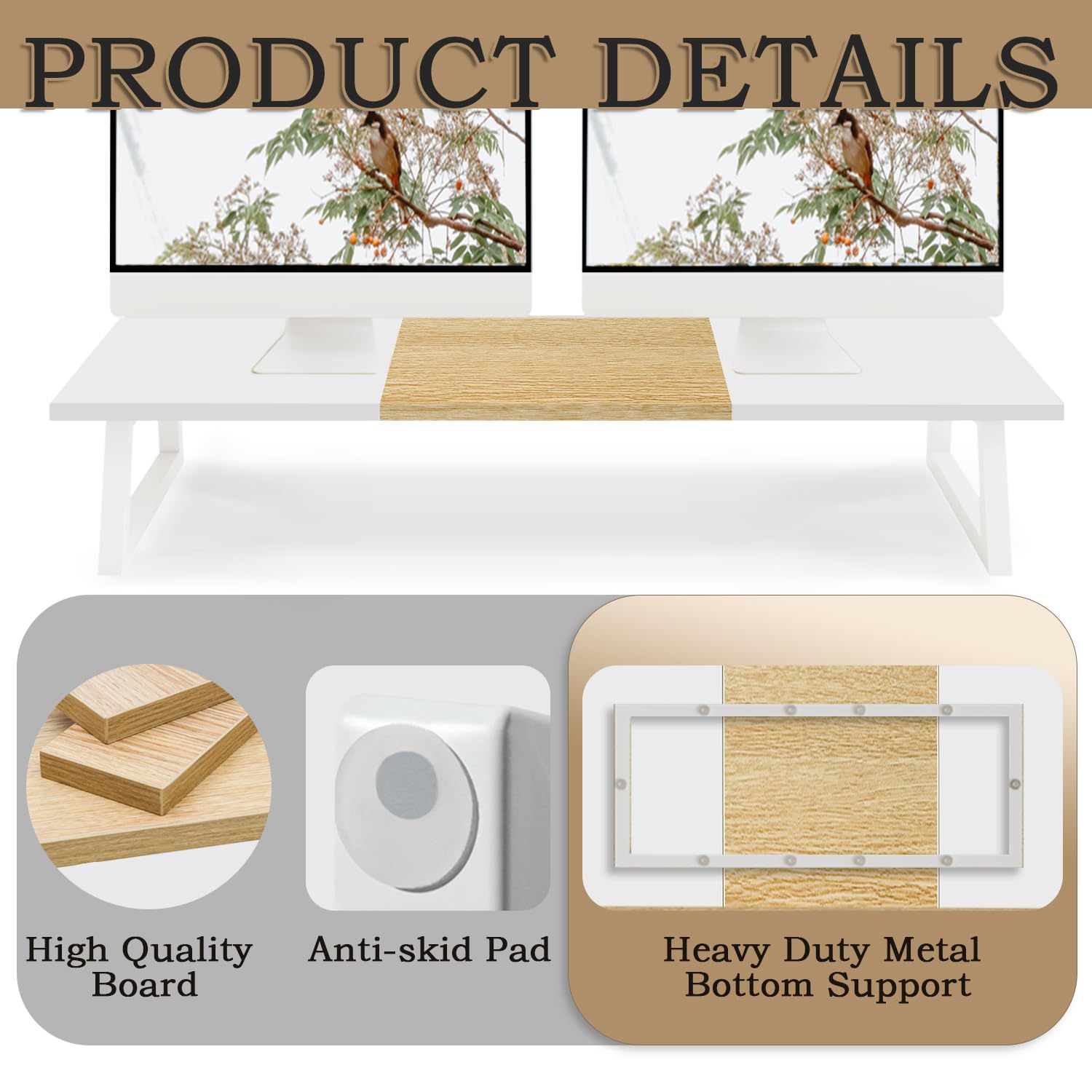 Snapklik.com : TEAMIX Dual Monitor Riser