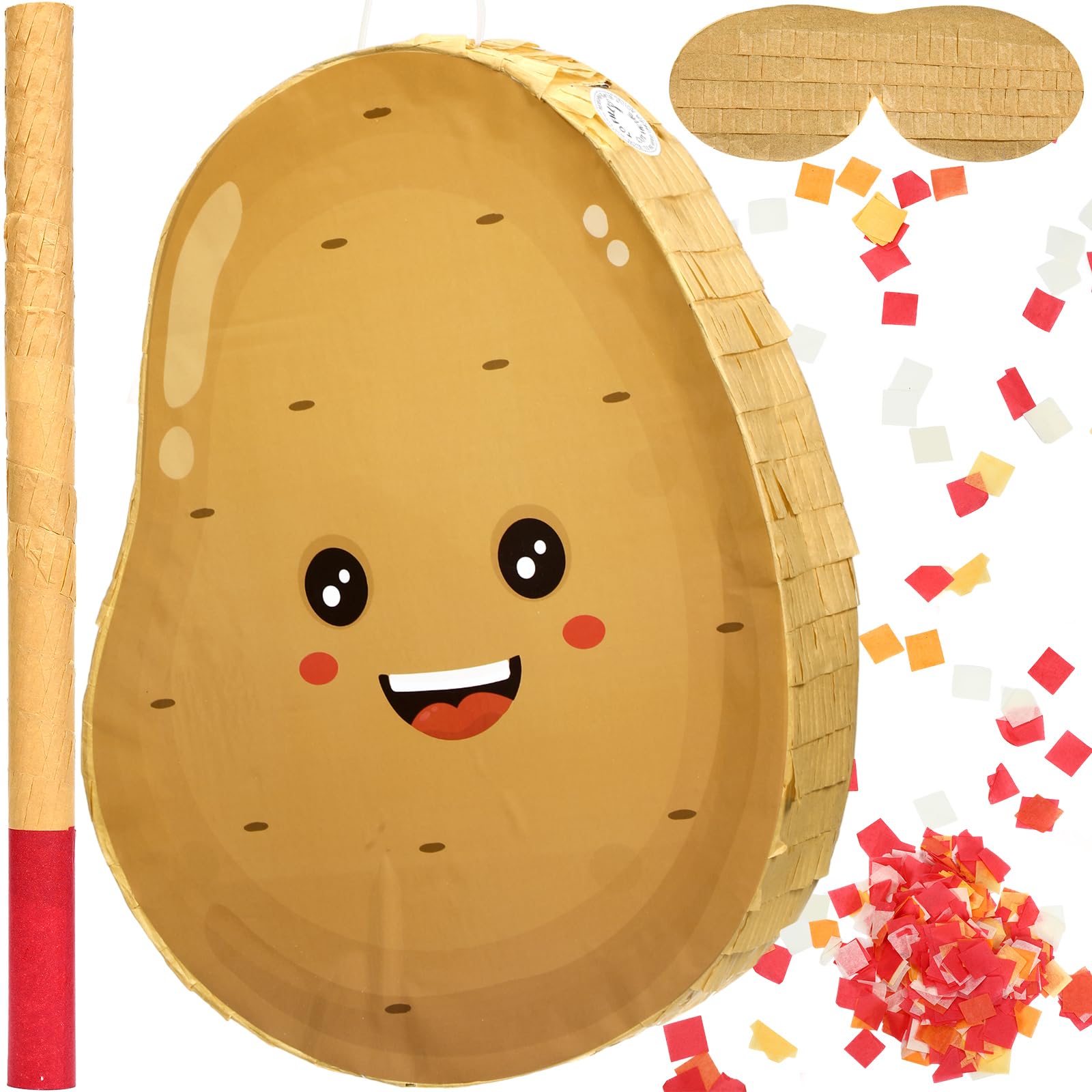 Amazon.com: Sonwyoung Potato Piñata for Kids Birthday Party 15 x 12 x 2 ...