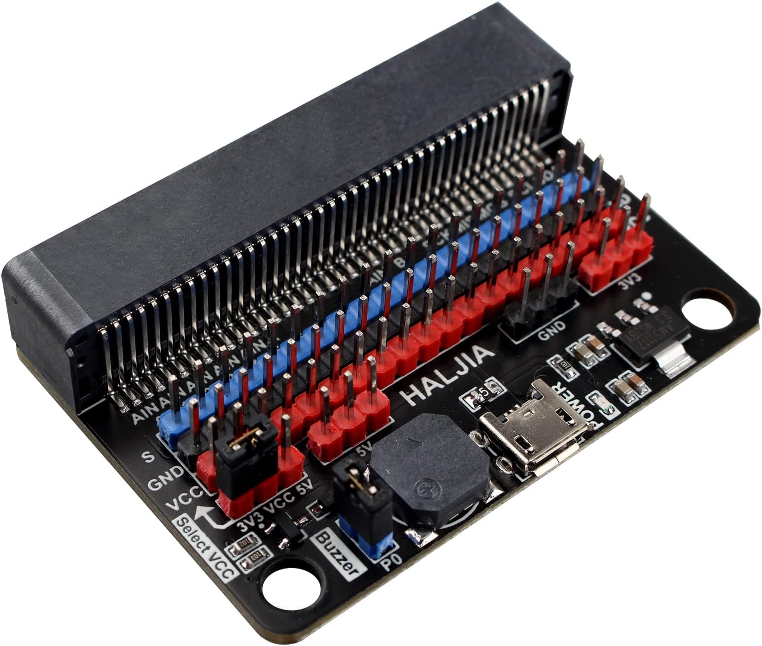 HALJIA Expansion Board for Micro:bit Mini Breakout Board with Buzzer ...