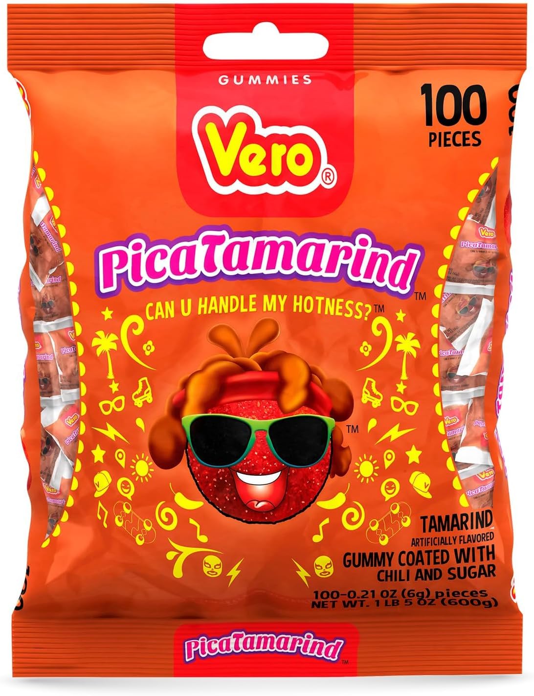 Amazon.com : Vero PicaFresa - Strawberry Flavored Chewy Gummy Candy ...