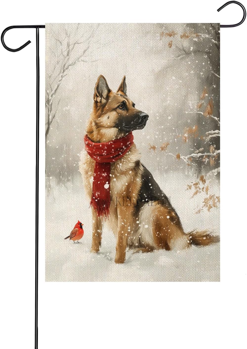 Amazon.com : Spring German Shepherd Dog Garden Flags 12x18 Inch Double ...