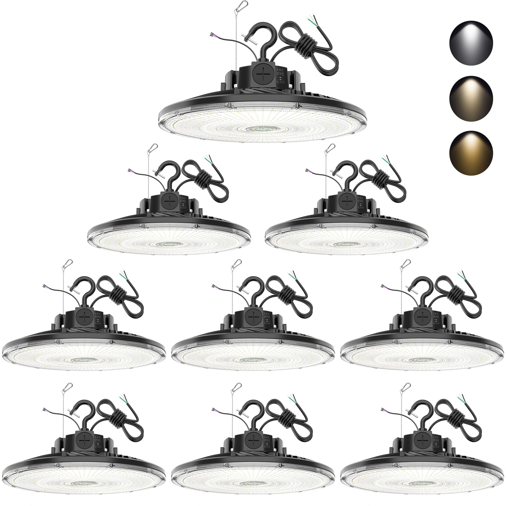 Snapklik.com : 9 Pack 480V LED High Bay Light UL DLC Listed UFO Light ...