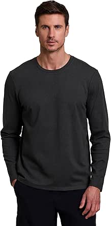 Avalanche Men's Fleece Base Layer Top, Crewneck Fleece Shirt for Men ...