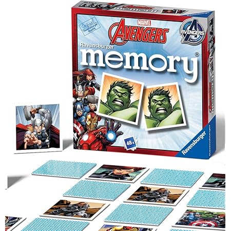 Ravensburger Marvel Avengers Mini Memory Game - Matching Picture Snap ...