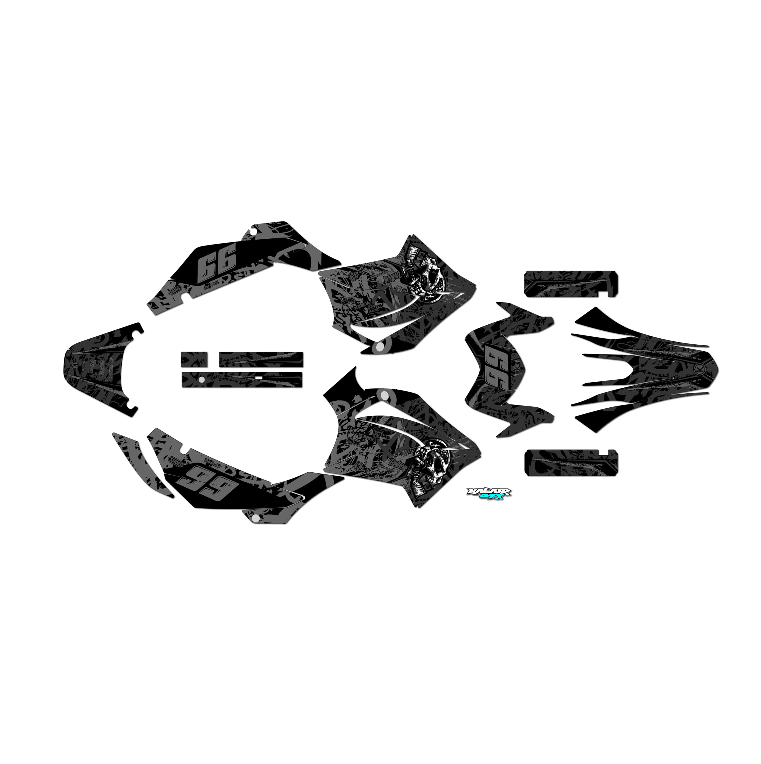 Kalair GFX Graphics Kit For Honda XR150L XR 125L (2023+) REVOLT Series ...