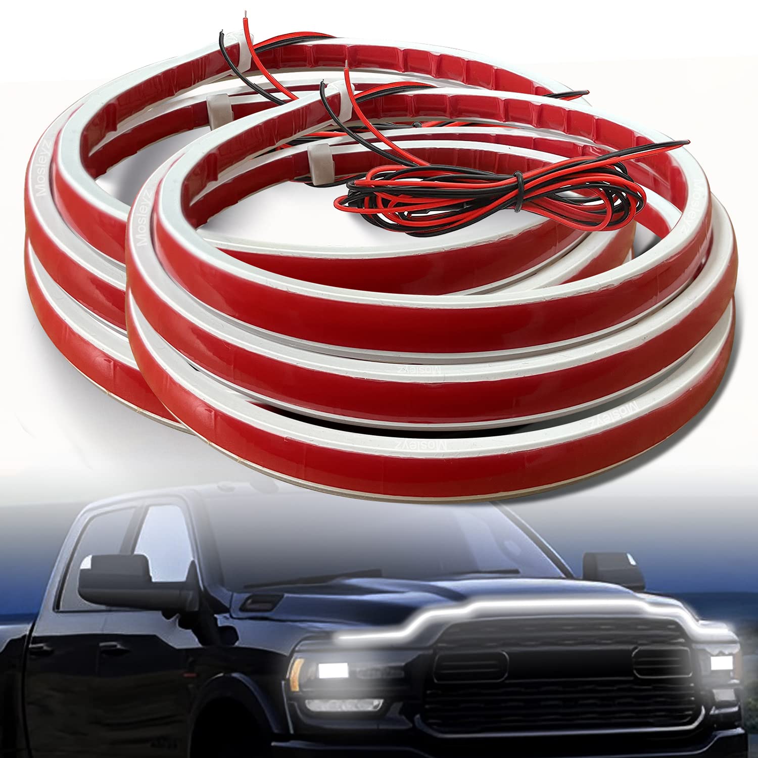 Amazon.com: Car Hood Light Strip Dynamic Car LED Strip Light 71 inches ...