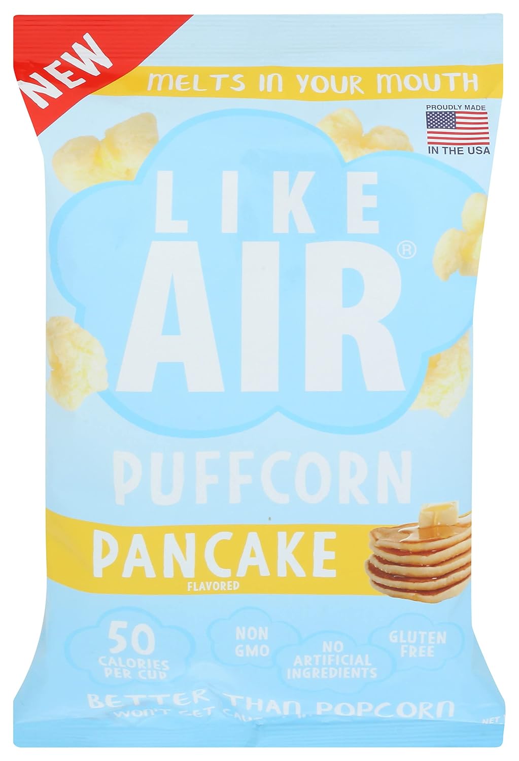 Amazon.com: Like Air Puffcorn, Pancake, Kosher, Gluten Free & Non-GMO ...