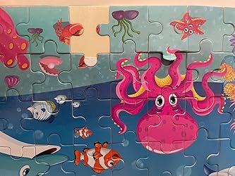 Amazon.com: SYNARRY Wooden Puzzles for Kids Ages 4-6, 6 Packs 60 PCs ...