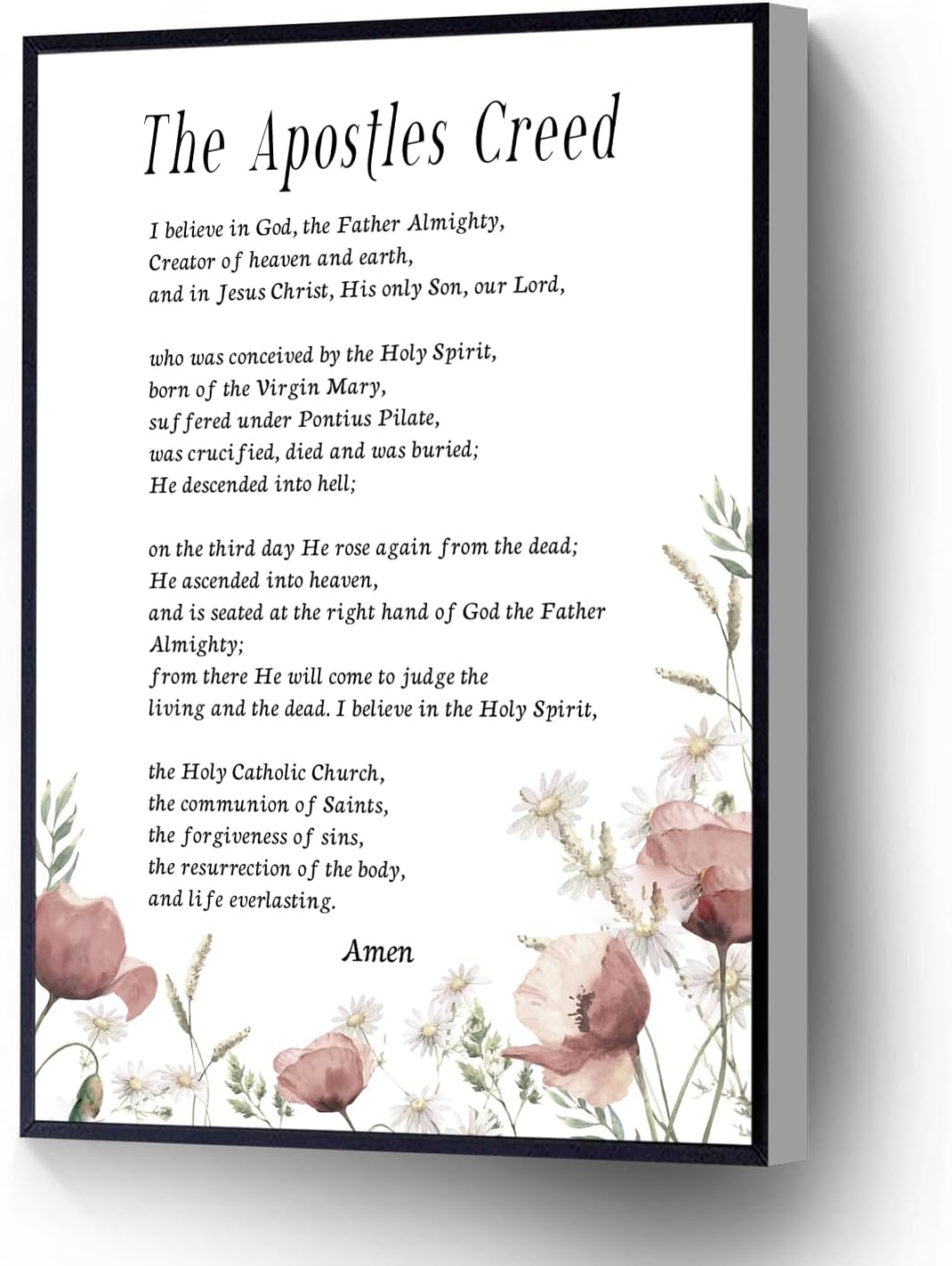 Amazon.com: The Apostles Creed Canvas Print The Apostles Creed Bible ...