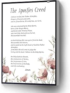 Amazon.com: The Apostles Creed Canvas Print The Apostles Creed Bible ...