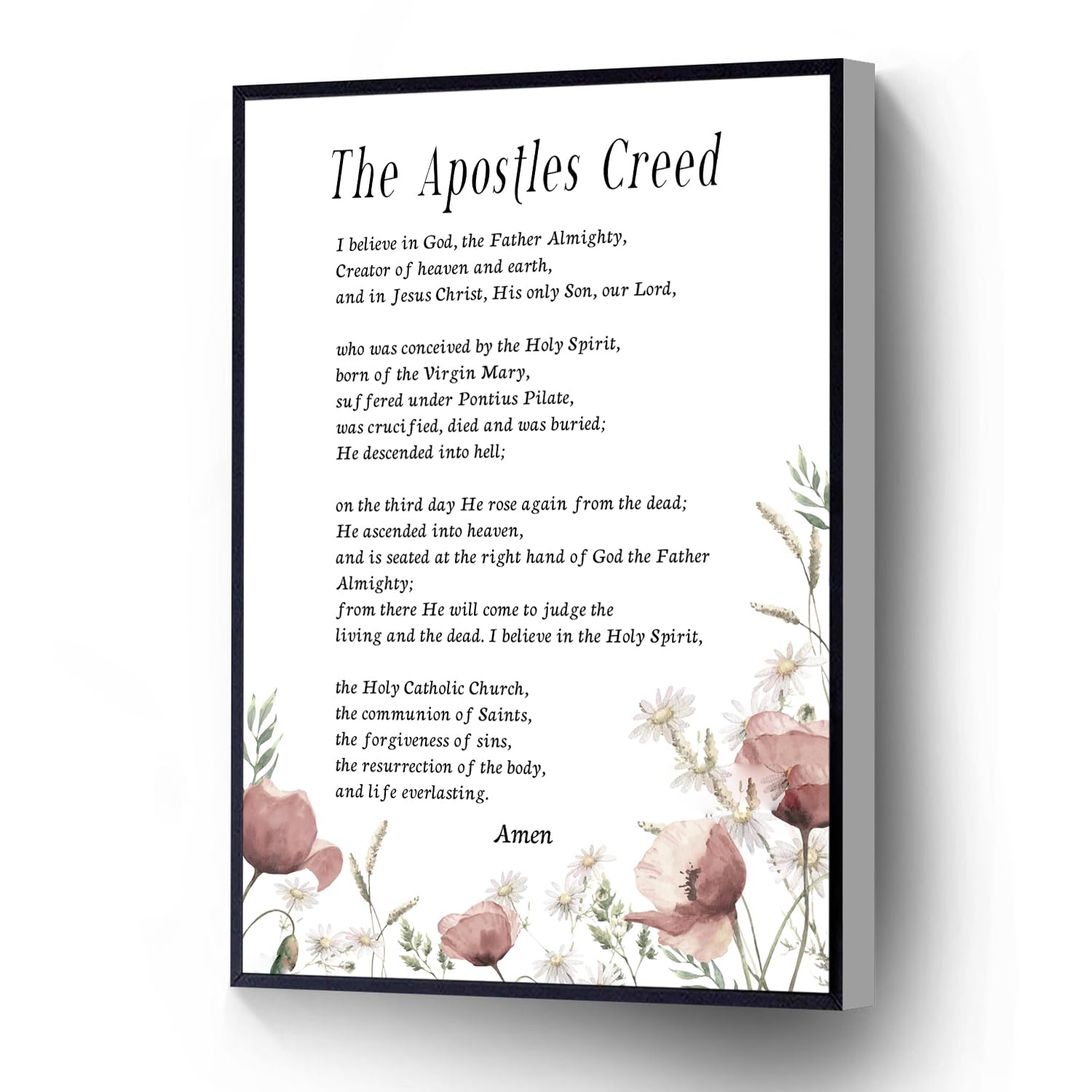 Amazon.com: The Apostles Creed Canvas Print The Apostles Creed Bible ...