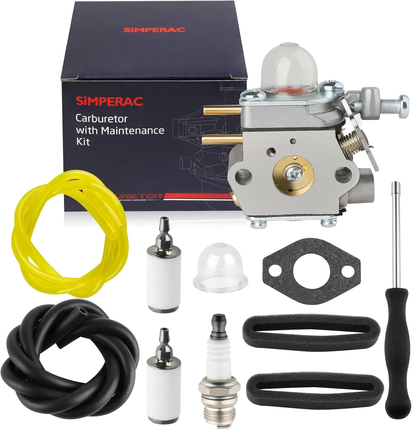 Amazon.com: SIMPERAC Carburetor for Craftsman WS2200 WC2200 WC210 WS210 ...