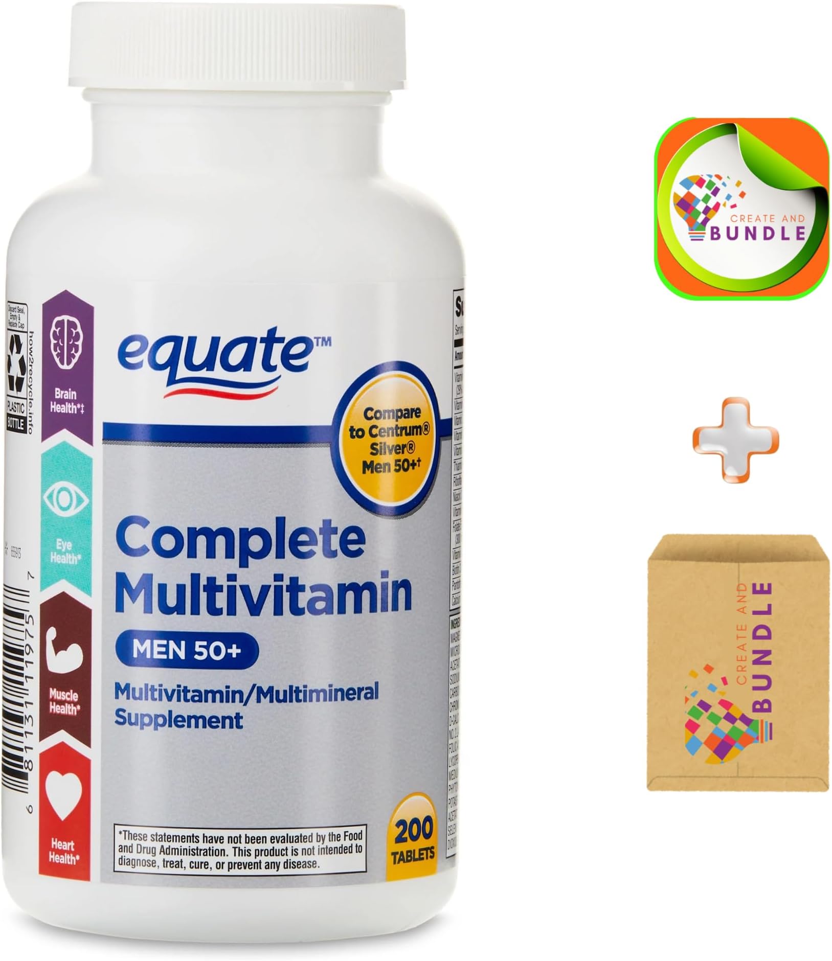 Amazon.com: Equate Mature Adult 50+ One Daily Complete Multivitamin ...