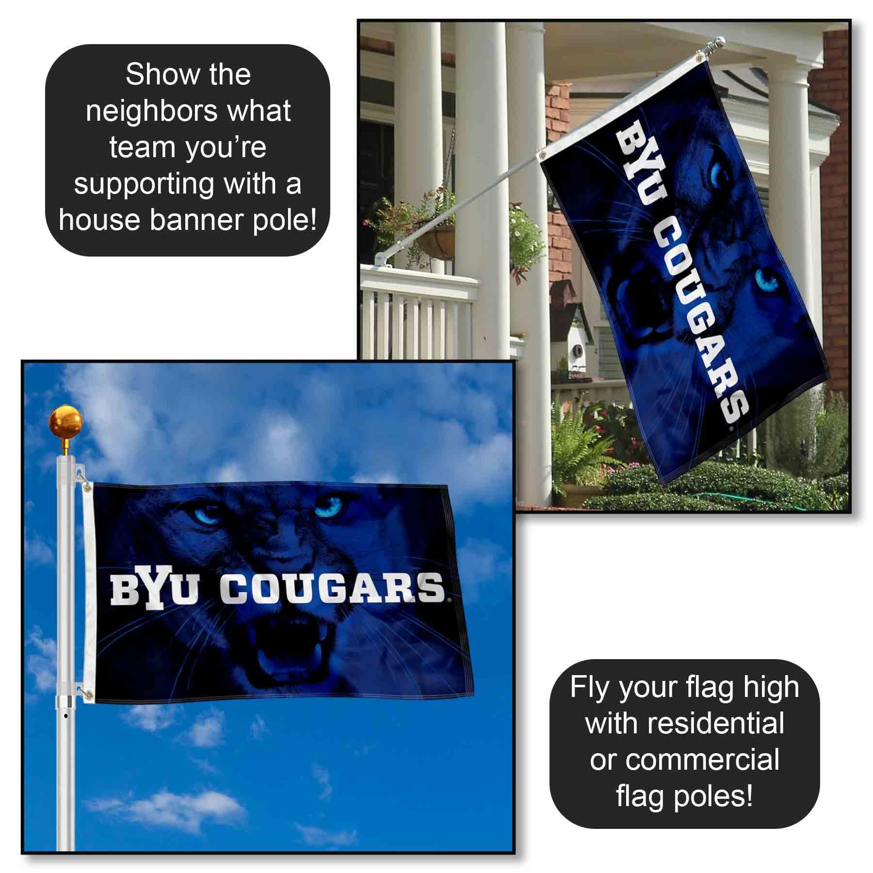 Brigham Young Cougars Merchandise Brigham Young Cougars Basketball 3x5 ...
