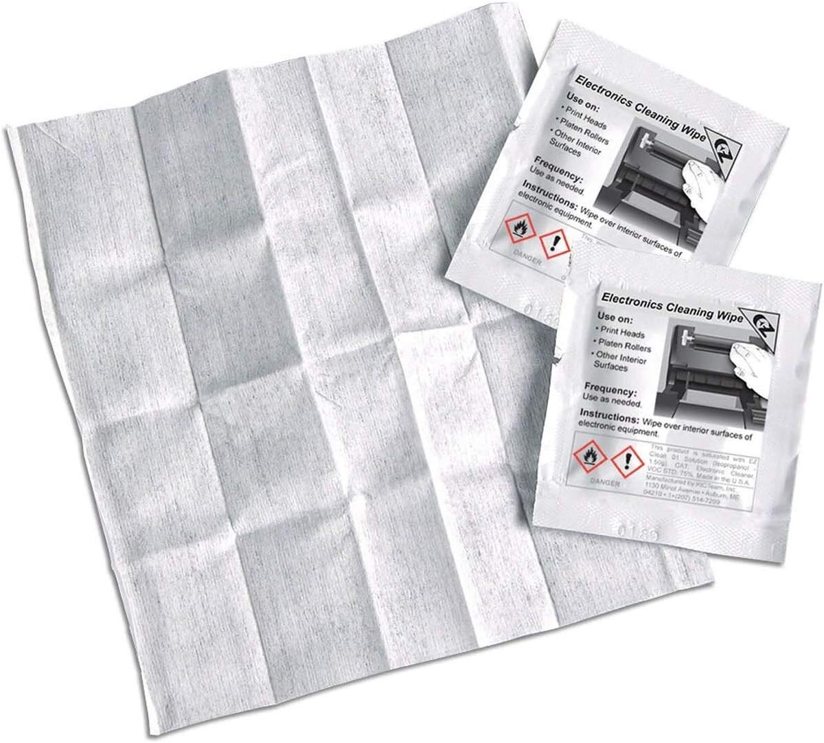Amazon.com: EZ Wipes Saturated with IPA Cleaning Solution (1200 ...