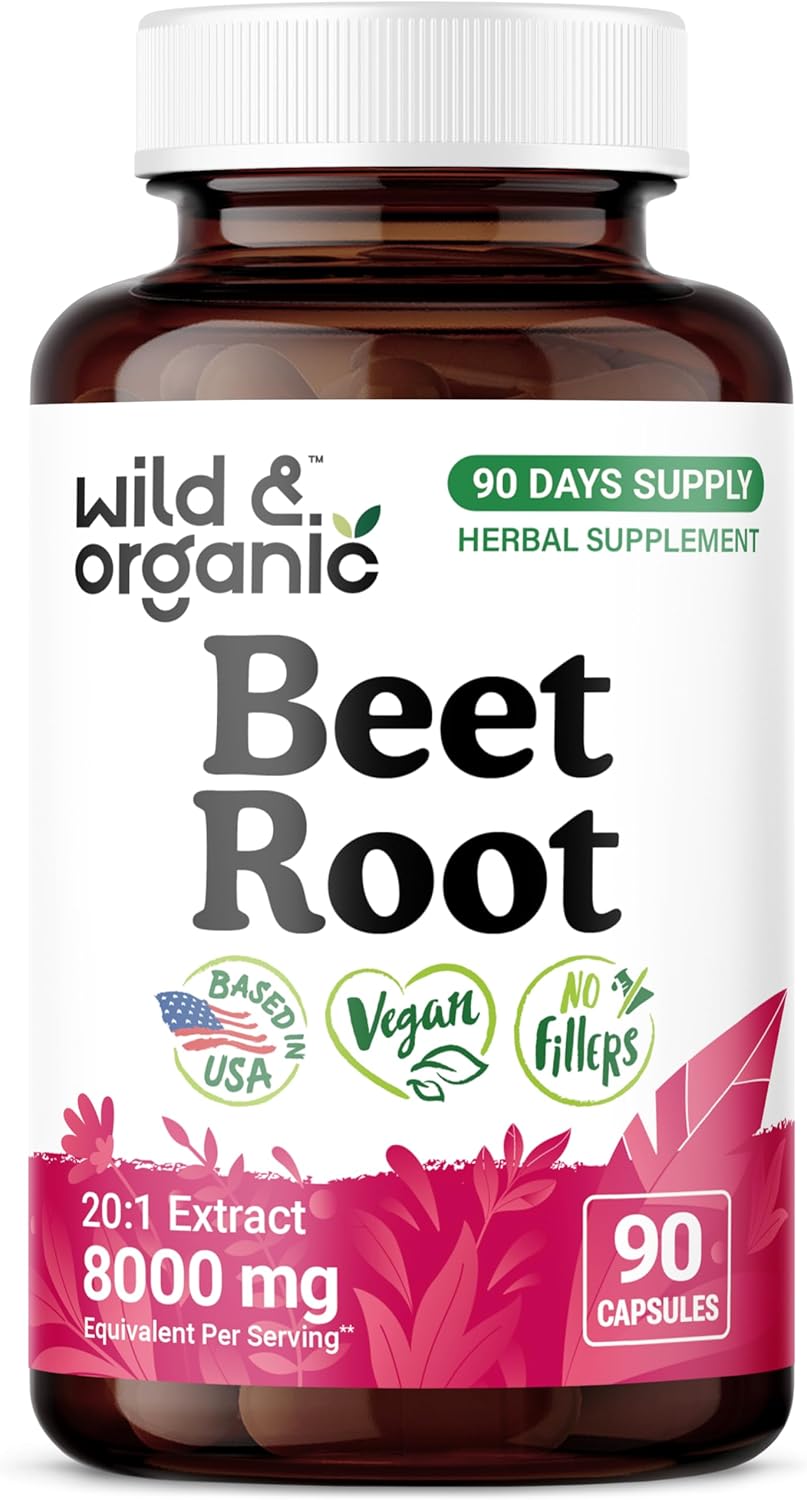 Amazon.com: Wild & Organic Beet Root Capsules - 90 Count - Overall ...