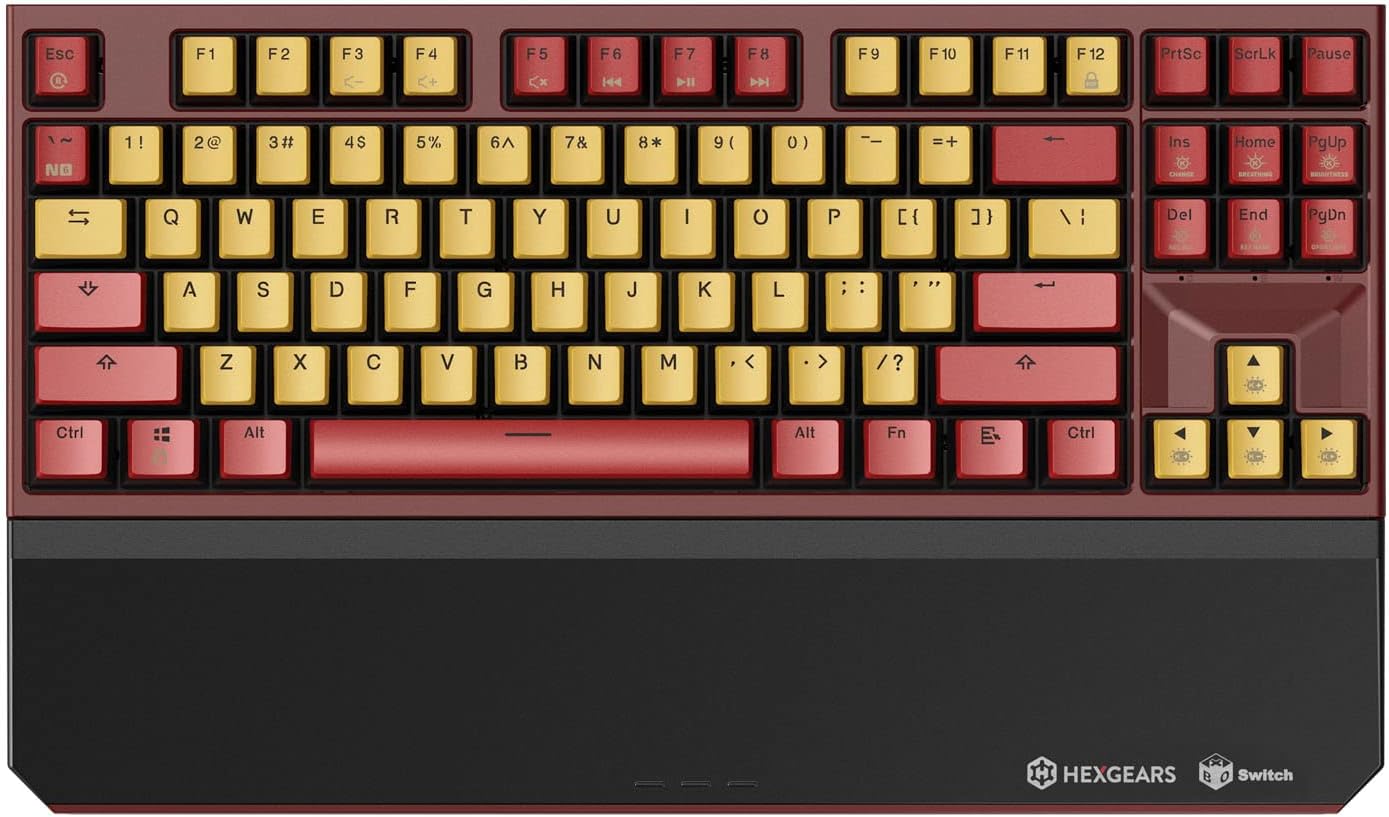 Hexgears X3 2.4ghz TKL Wireless Mechanical Keyboard with Blue Kailh Box ...