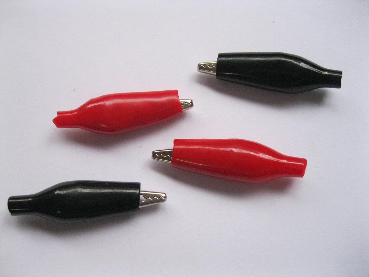 Amazon.com: 1200 Pcs Alligator Clip with Red & Black Boot Clamp ...
