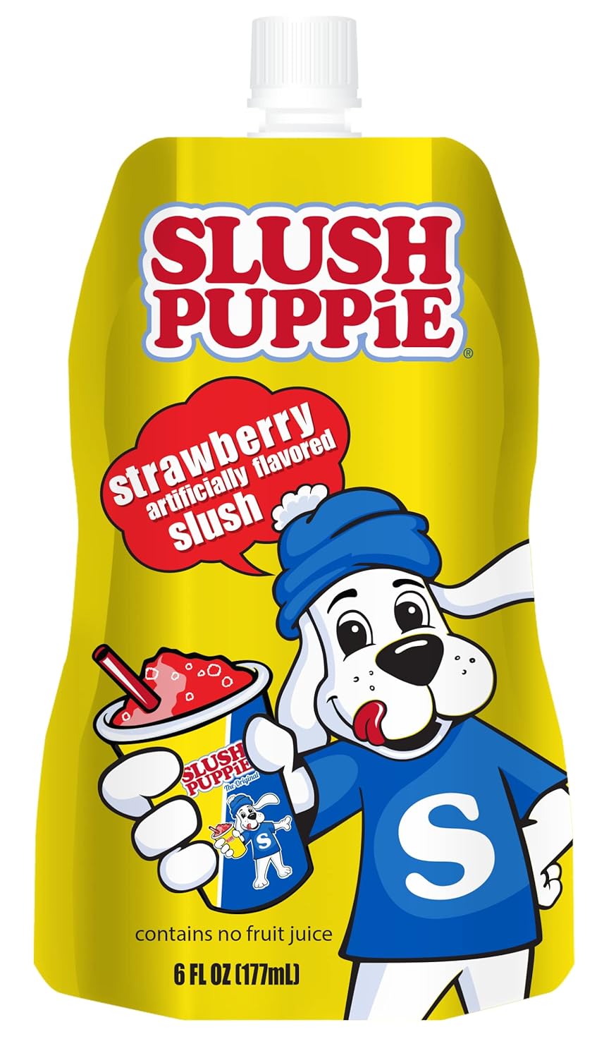 Amazon.com: Slush Puppie Bolsas de jugo de fruta congelada de fresa de ...