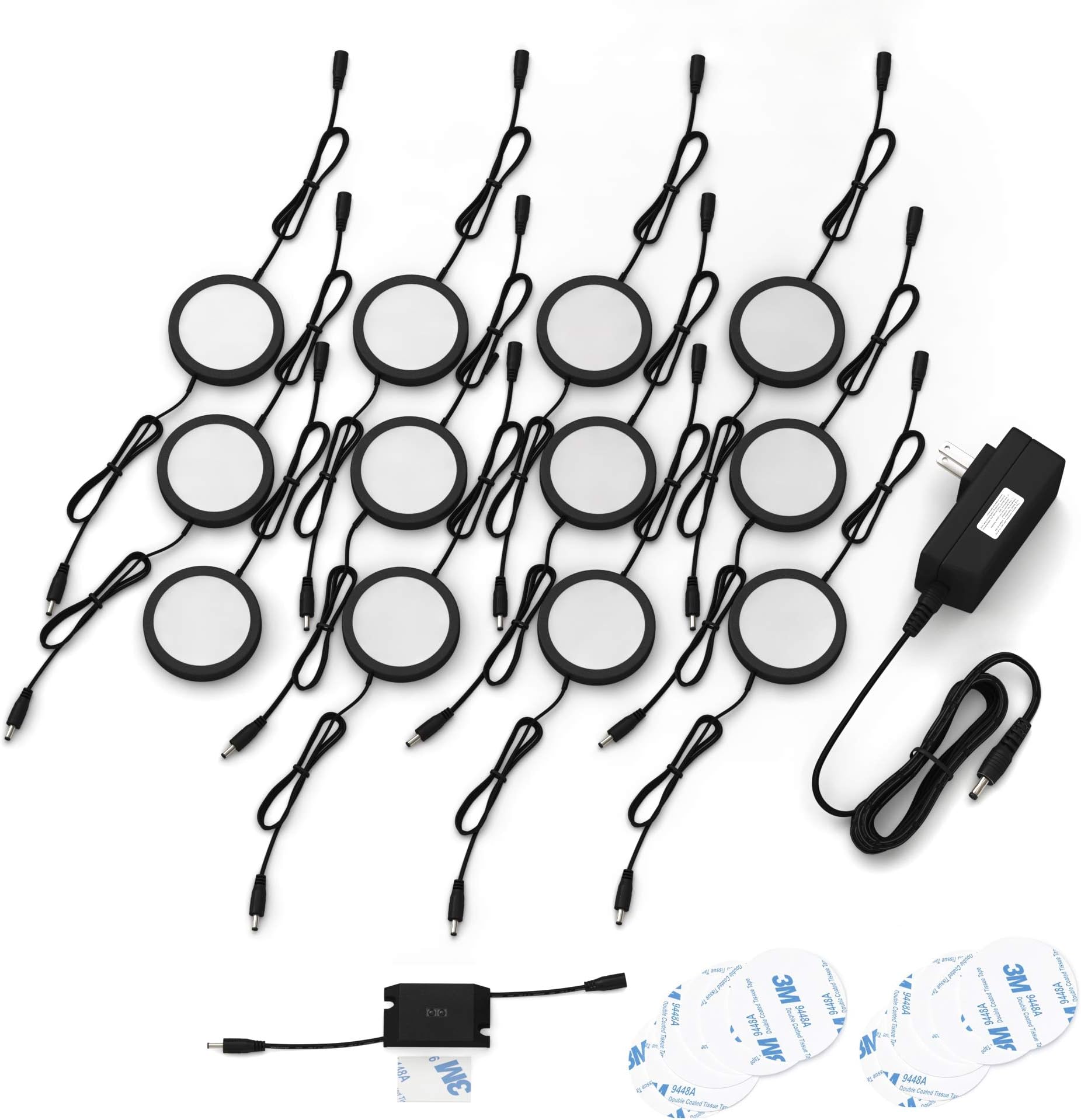 CRISETEK Puck Lights 8 Packs WiFi Control APP Alexa Control Rocker ...