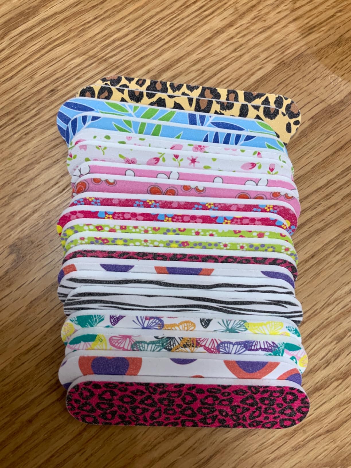 20PCS Professional Nail Files Double Sided Mini Emery Board 180/240 ...