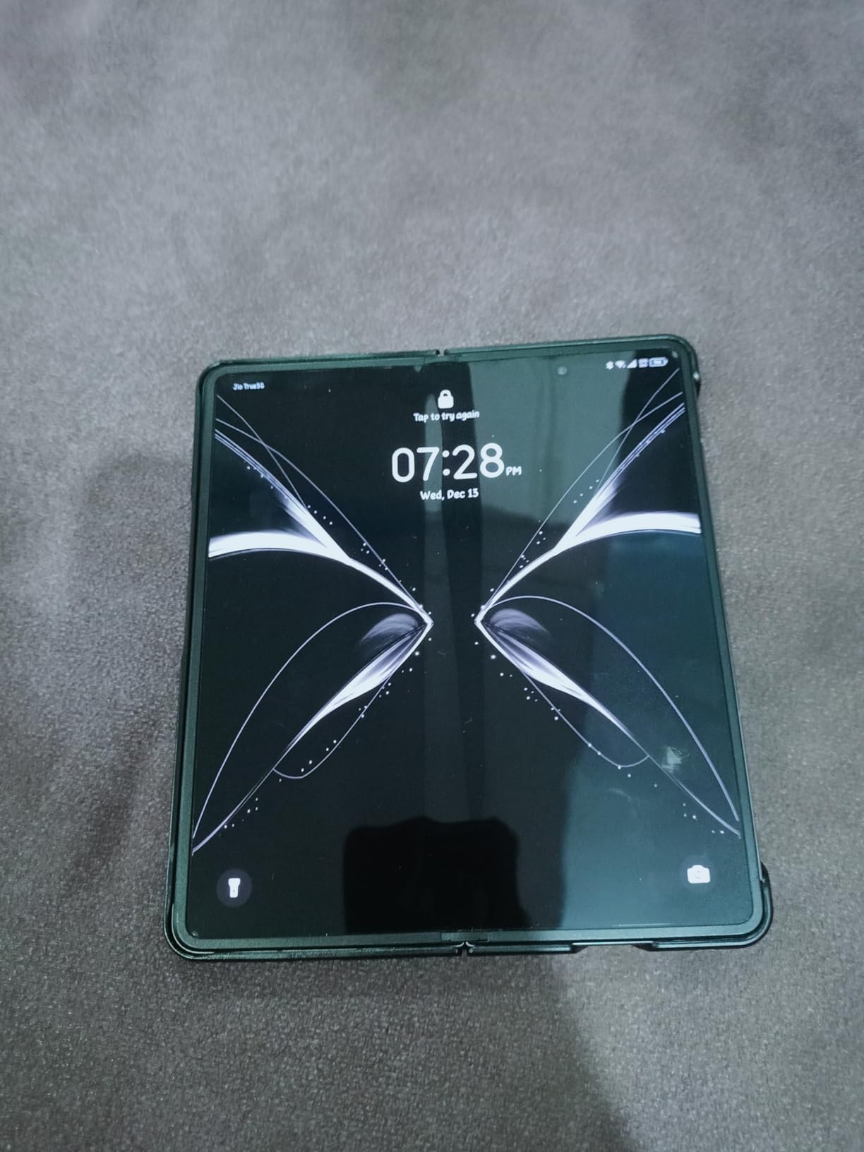 SmartLike Carbon Fiber Leather Hard PC Back Cover for Tecno Phantom V ...