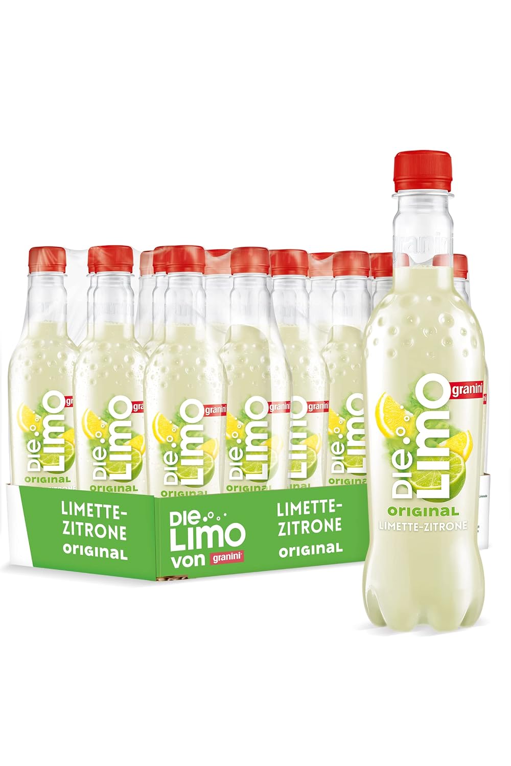 Die Limo von granini Original Limette-Zitrone (18x 500ml), natürlich ...