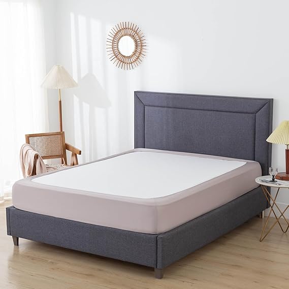 Amazon.com: Box Spring Cover Queen Size, 4 Way Stretch Smooth and ...