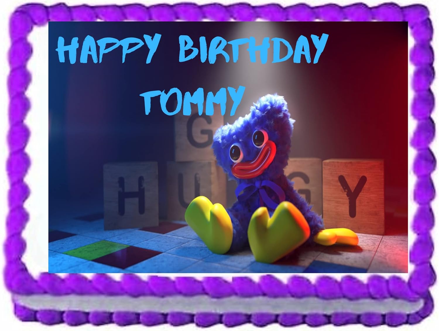 Amazon.com: Video Gamer Scary Puppet Edible Image Edible Cake Topper ...