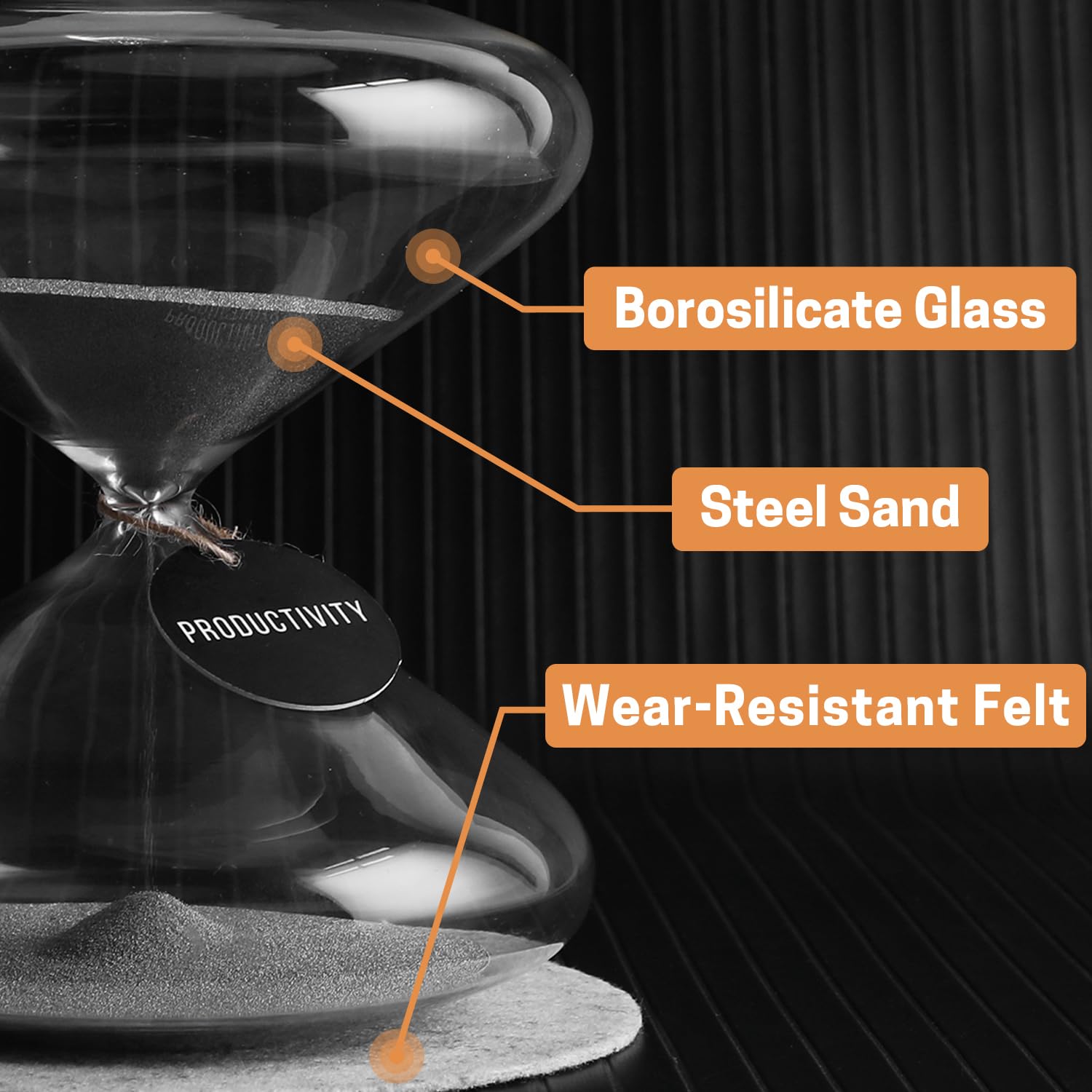 Snapklik.com : Large Hourglass Sand Timer, 30 Minutes Sand Timer, Wide ...