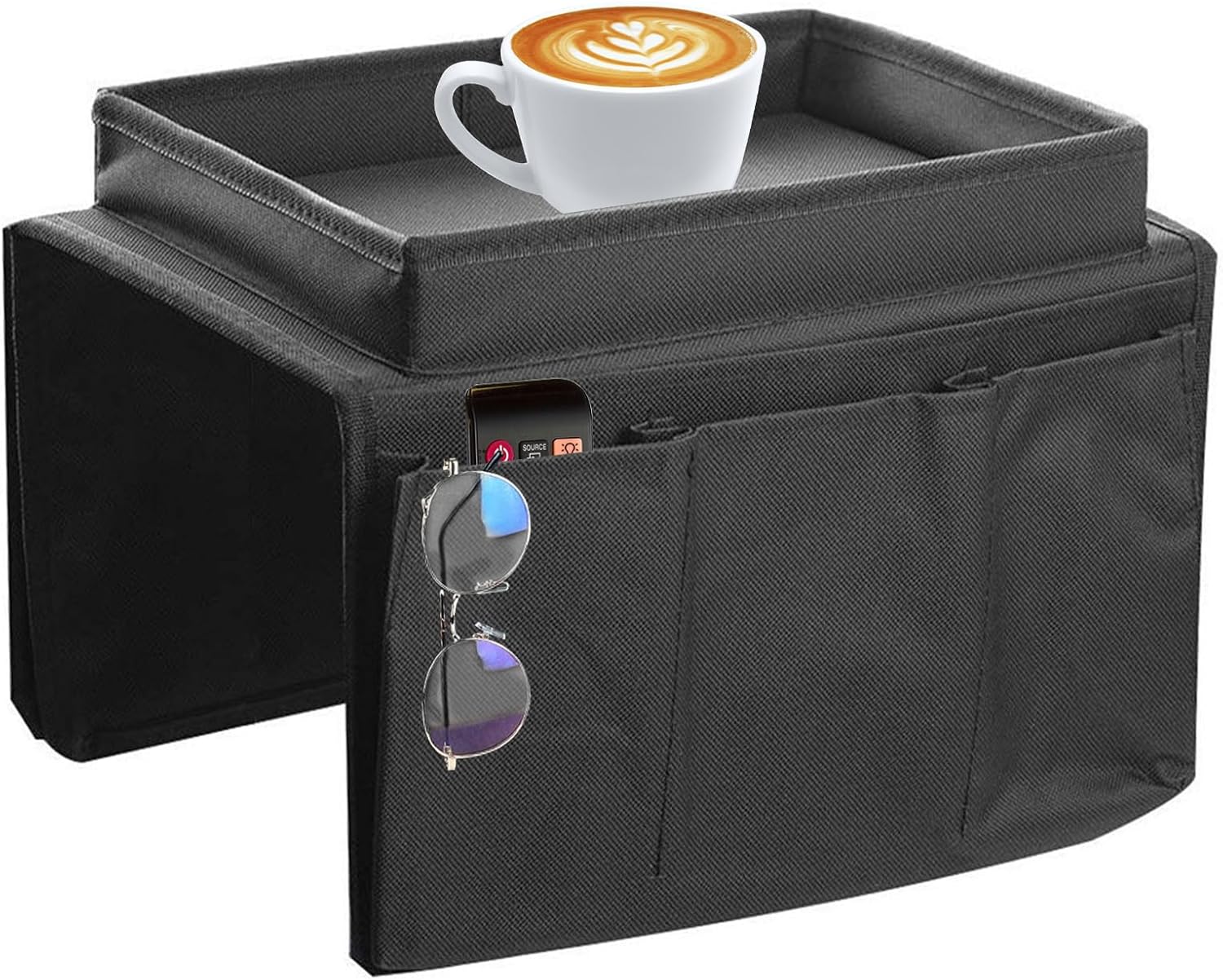 JKYVAA Sofa Armchair Tray Organiser Waterproof Sofa Arm Chair Table ...