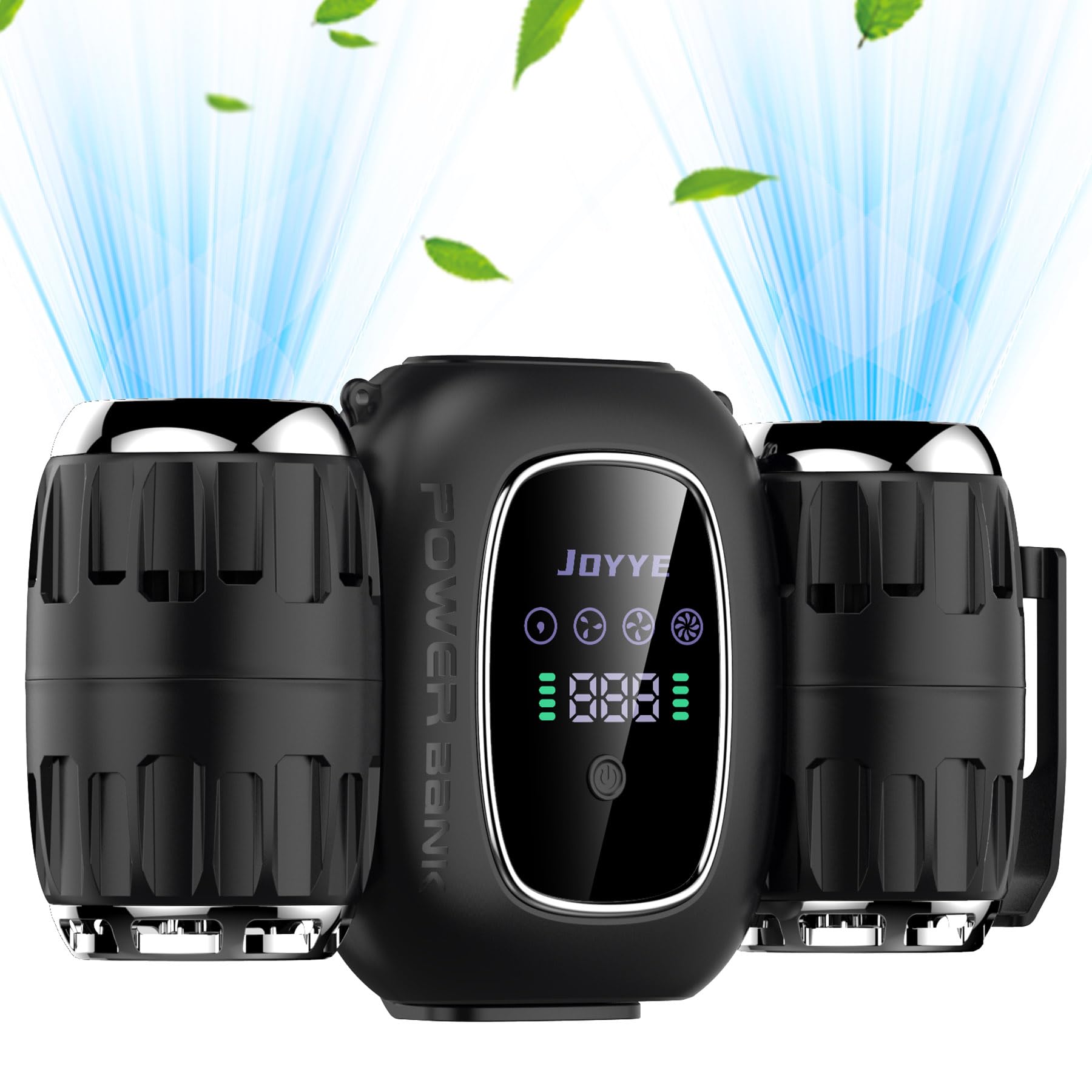 Rechargeable Portable Fan with 8000mAh Battery Power Bank, High Speed ...