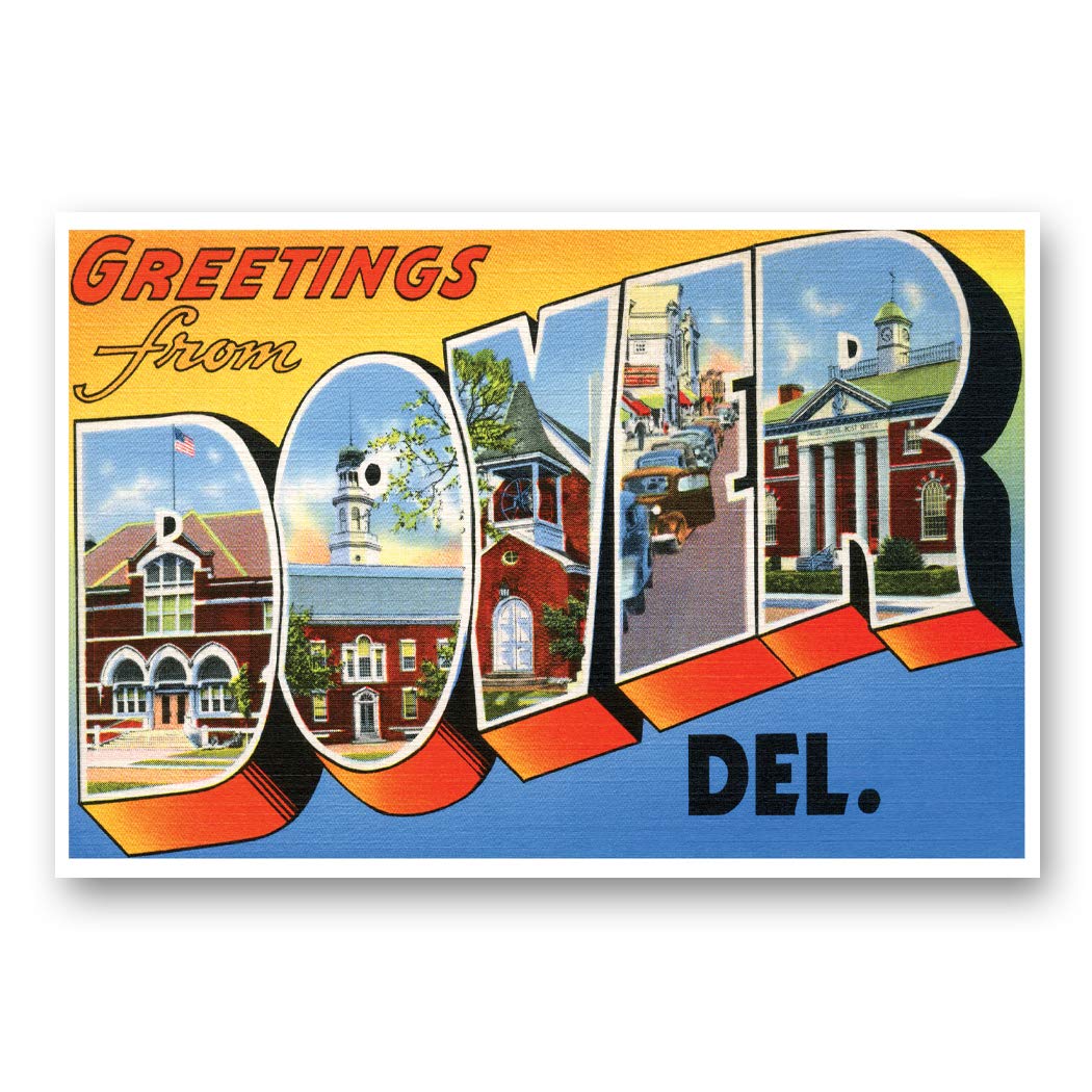 Amazon.com : GREETINGS FROM DOVER, DE vintage reprint postcard set of ...