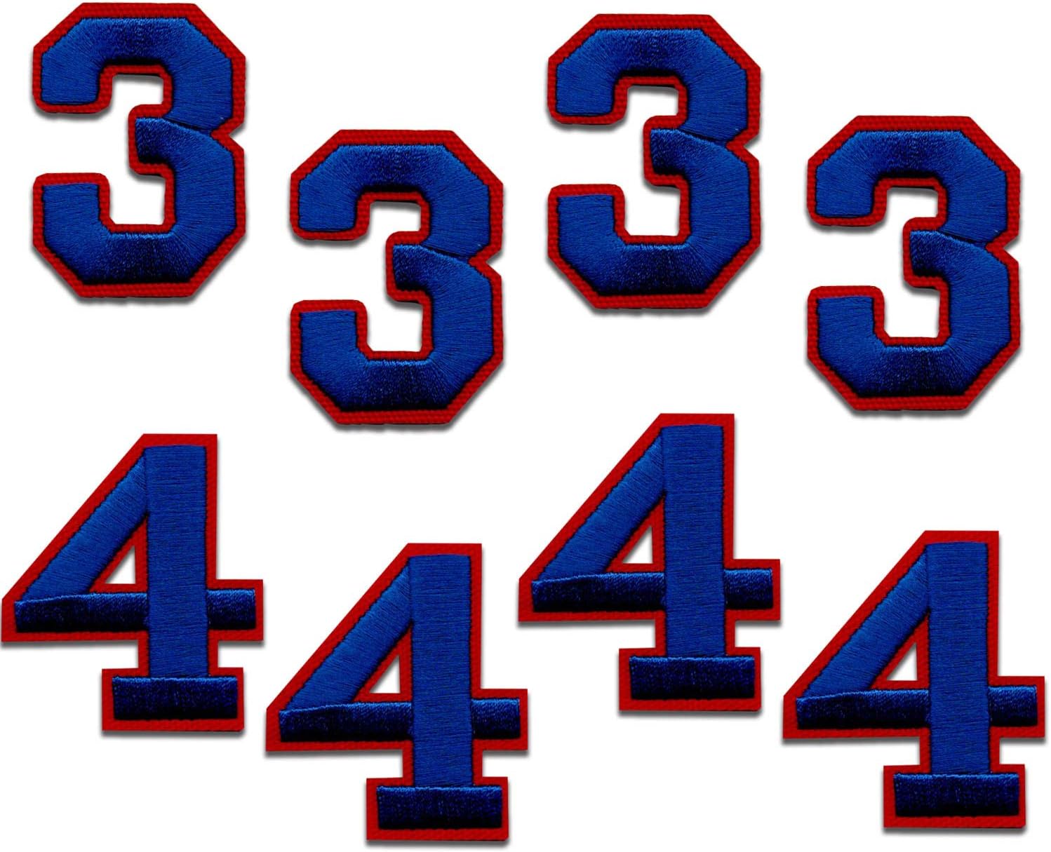 Amazon.com: Oli and Alex Iron On Patches - Blue Number inches3 inches ...