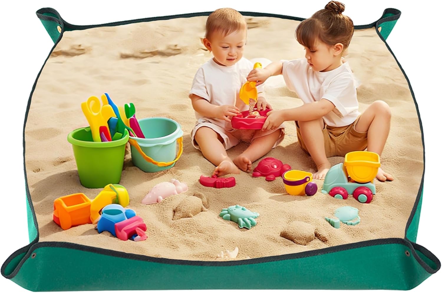 Amazon.com: Turesmith Foldable Sandbox & Sand Tray for Kids - 600D ...